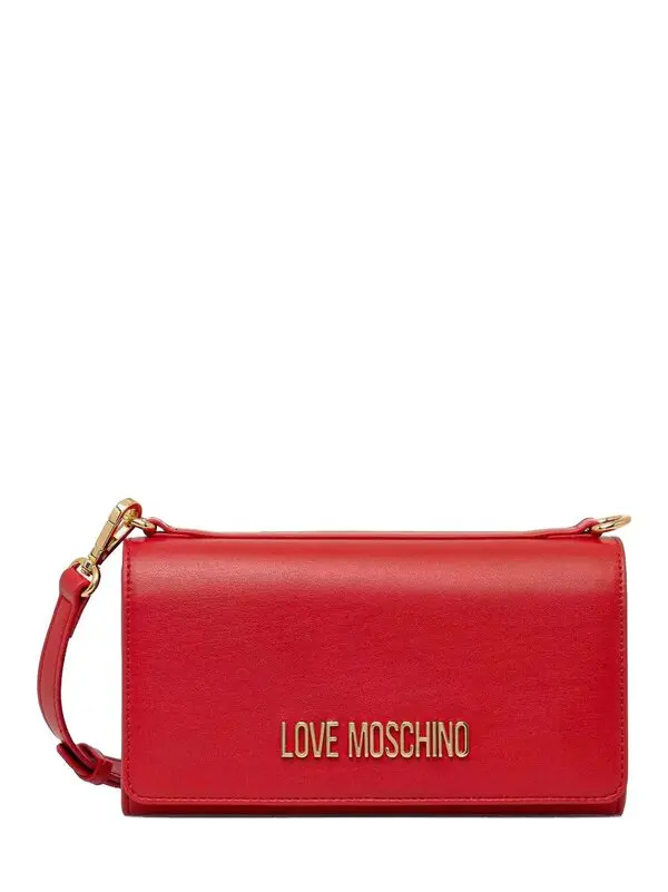 Moschino Logo-lettering Crossbody Bag - Red