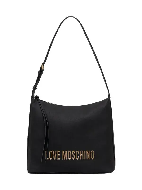 Moschino Logo-detail Shoulder Bag - Black