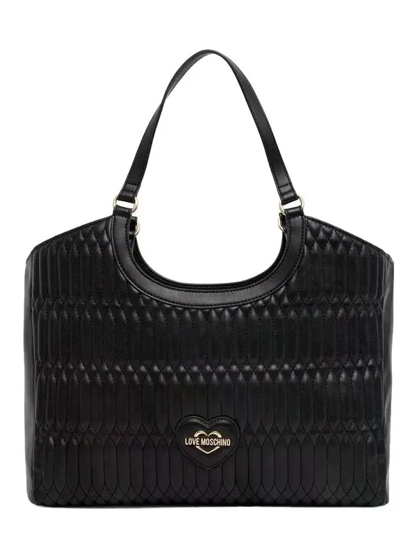 Moschino Quilted Tote Bag - Black
