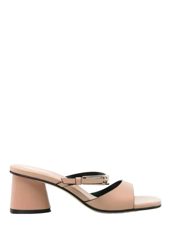 DONNARÌ Leather Buckle-strap Sandals - Neutrals