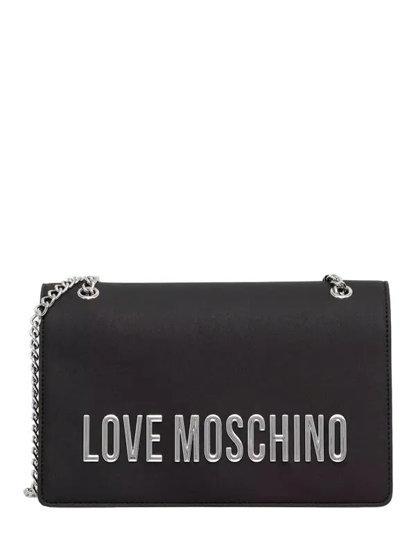 Moschino Logo Cross Body Bag - Black
