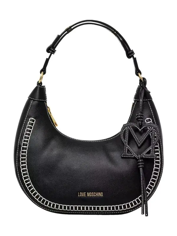 Moschino Tote Bag With Logo Detail - Black