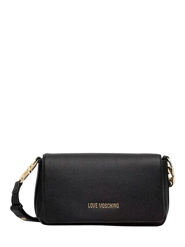 Moschino Logo-plaque Crossbody Bag - Black