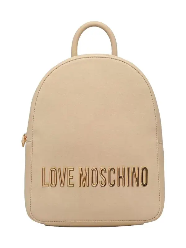 Moschino Logo-detail Backpack - Neutrals