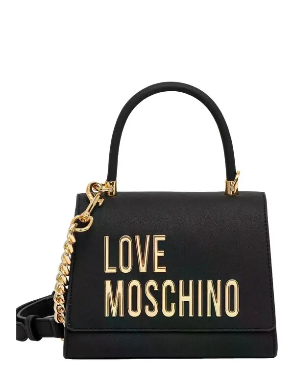Moschino Chain-strap Top Handle Tote Bag - Black