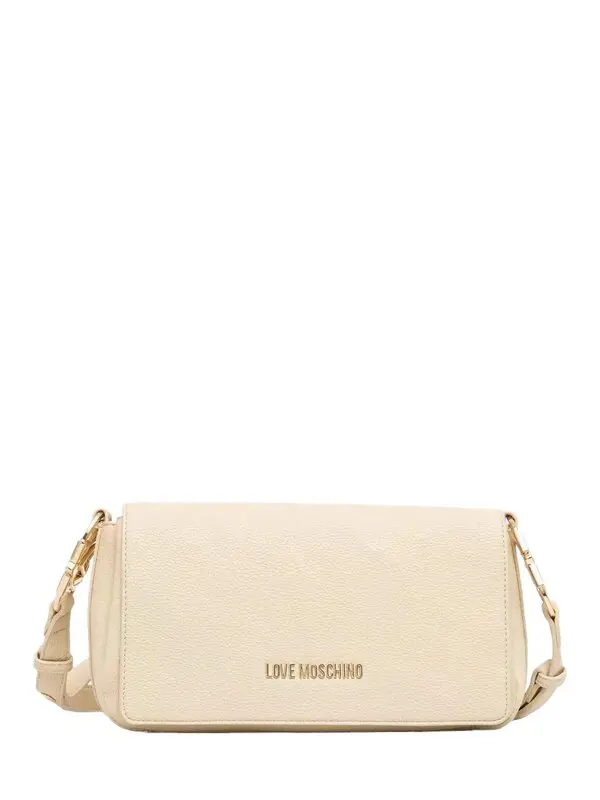 Moschino Logo-lettering Cross Body Bag - Neutrals