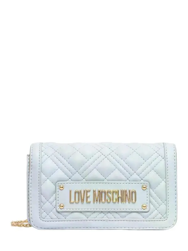 Moschino Quilted Cross Body Bag - Blue