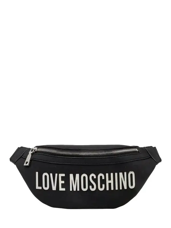 Moschino Mini Logo Belt Bag - Black