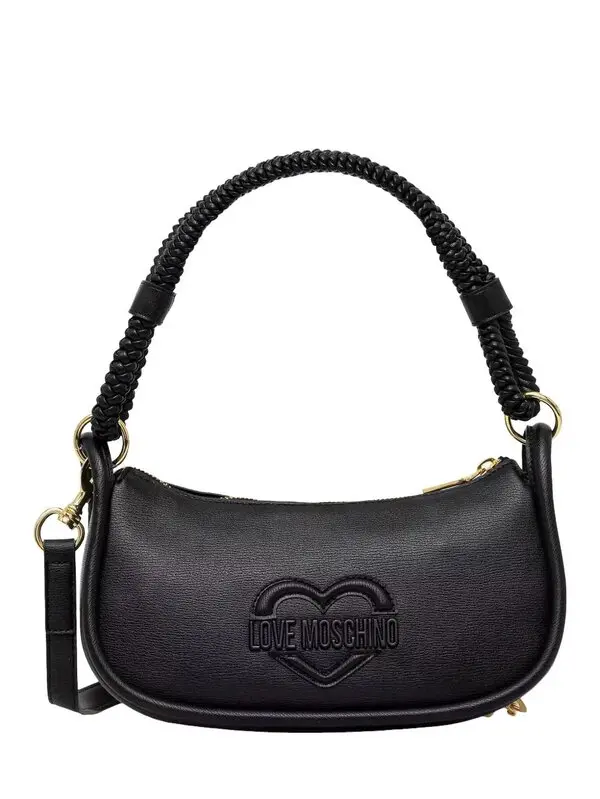 Moschino Braided-handle Tote Bag - Black