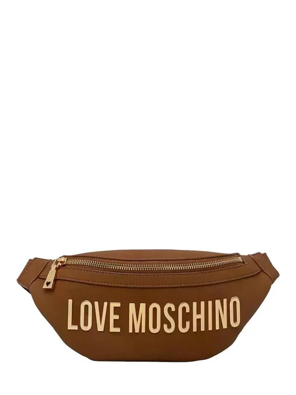 Moschino Logo Buckle Belt Bag - Brown