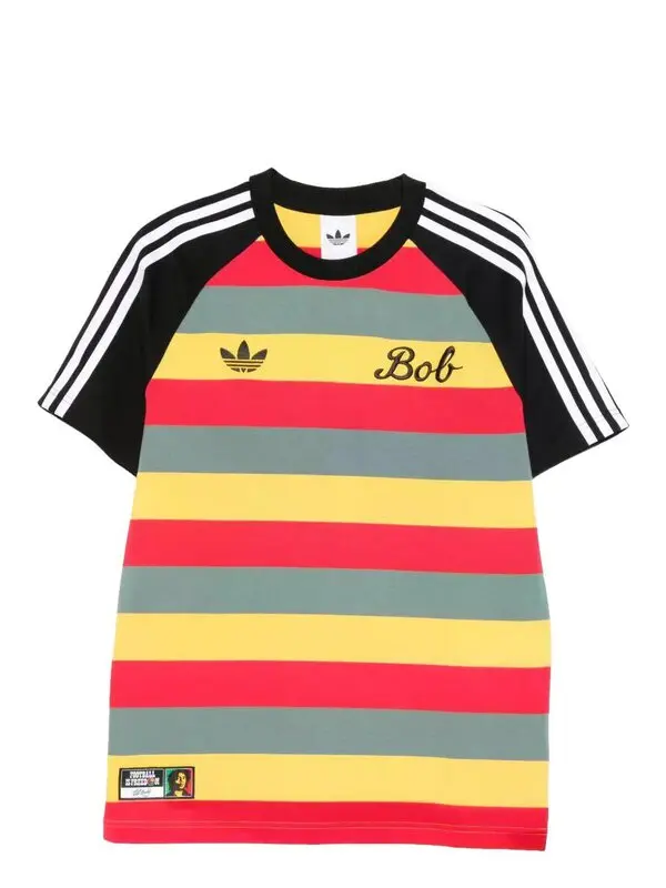 Adidas Bob Marley Originals Striped T-shirt - Black