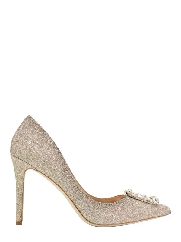 Badgley Mischka Cher Crystal-embellished Pumps - Gold