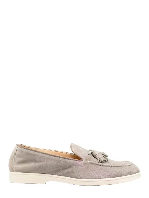 DOUCAL'S Tassel Suede Loafers - Grey