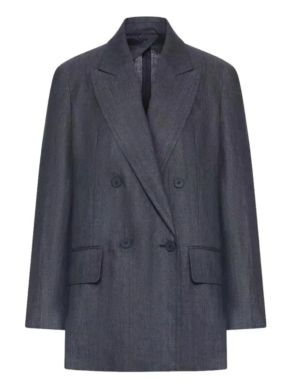 Max Mara Double-breasted Blazer - Grey