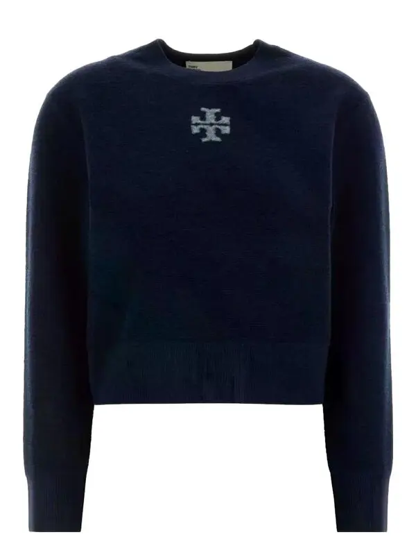 Tory Burch Logo Knitwear - Blue