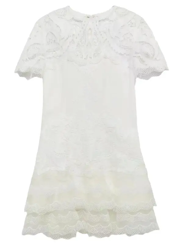 Simkhai Paislee Lace-detail Mini Dress - White