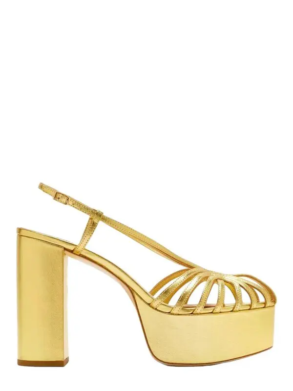 LOEFFLER RANDALL Platform Sandals - Gold