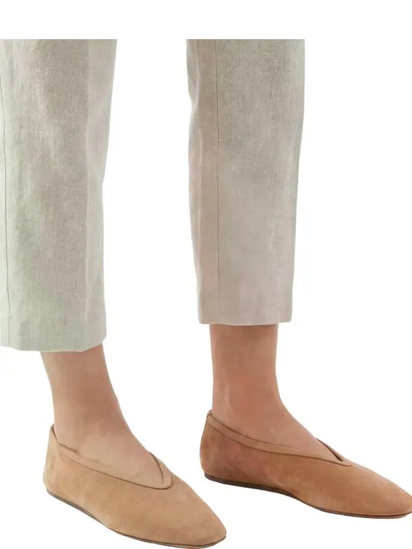Le Monde Beryl Pointed-toe Suede Pumps - Neutrals
