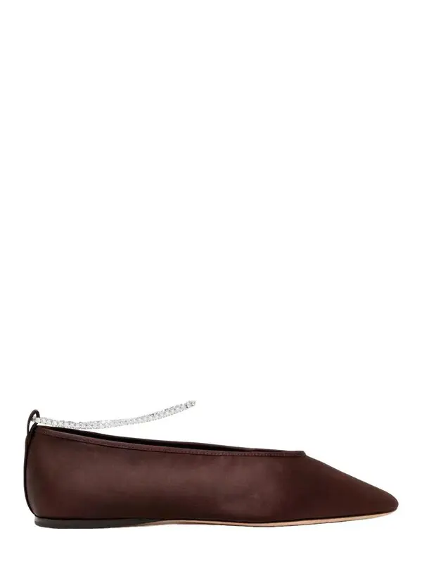 LOEFFLER RANDALL Emery Chain-strap Ballet Flats - Brown