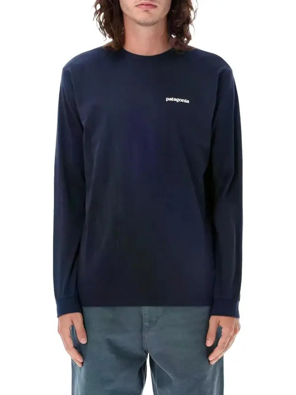 Patagonia P-6 Logo Responsibili Long-sleeve Graphic-print T-shirt - Blue