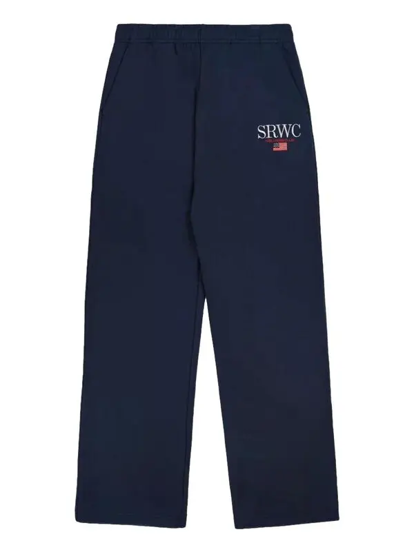 SPORTY & RICH Logo Trousers - Blue