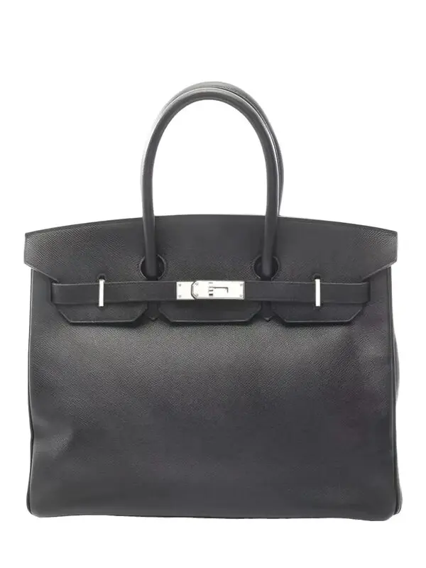 Hermès 2009 Birkin Leather Tote Bag - Black