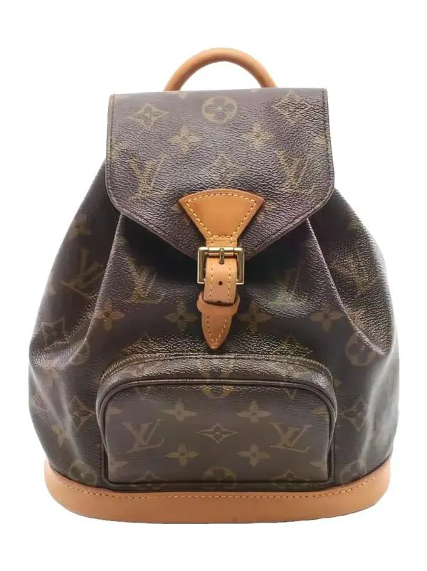 LOUIS VUITTON 1996 Montsouris Leather Backpack - Brown