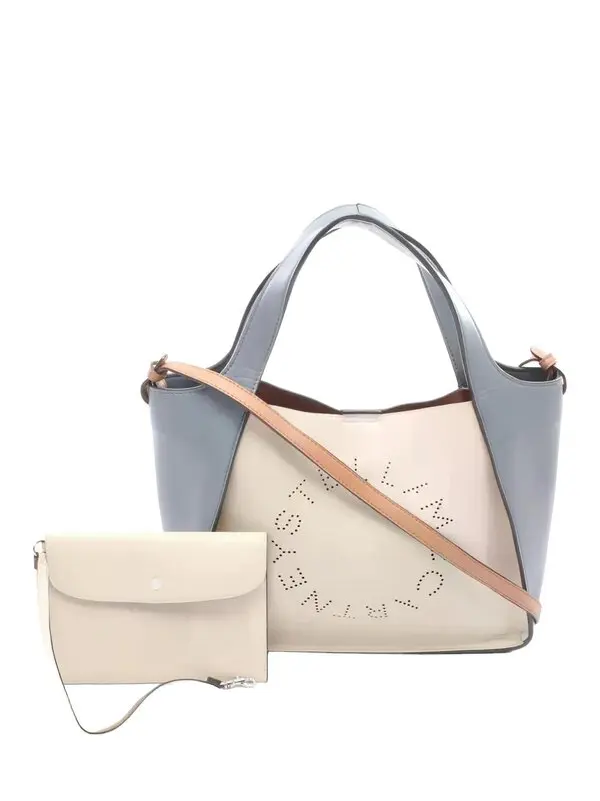 Stella McCartney 2000s Logo Handbag Tote Bag - Neutrals
