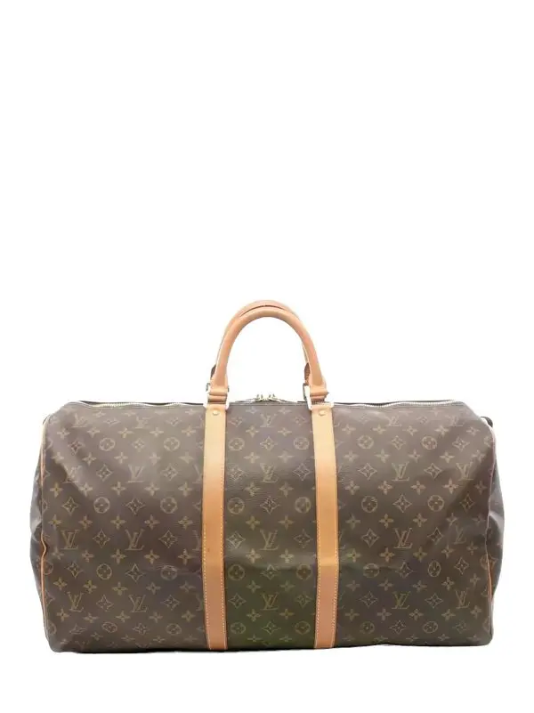 LOUIS VUITTON 2001 Keepall 55 Duffle - Brown
