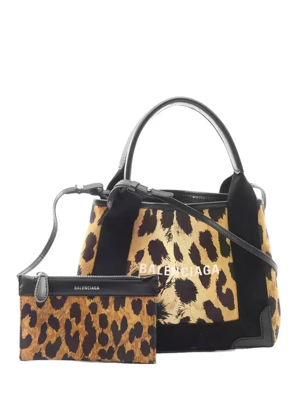 Balenciaga 2010s Leopard-pattern Tote Bag - Neutrals