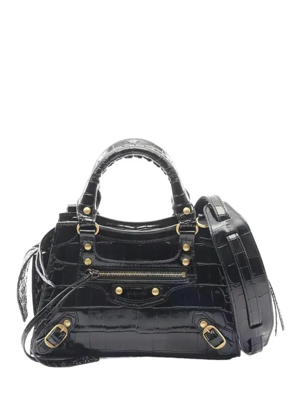 Balenciaga 2010s Mini Neo Class City Tote Bag - Black