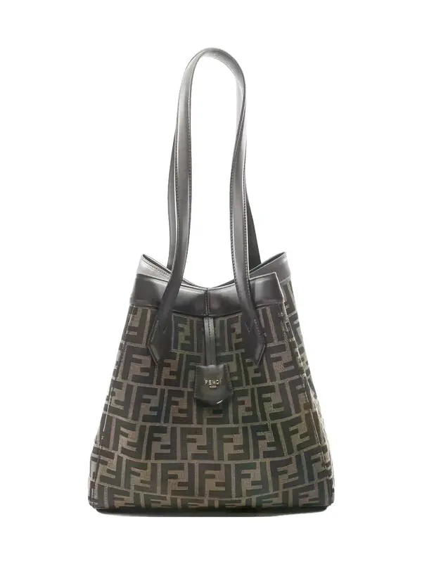 Fendi 2010s Medium Origami Leather Tote Bag - Brown