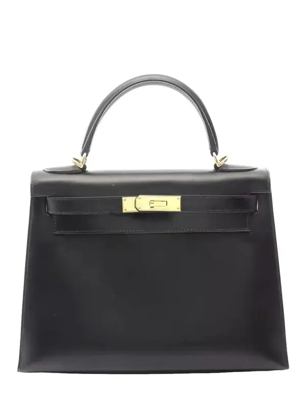 Hermès 2001 Kelly 28 Top Handle Bag - Black