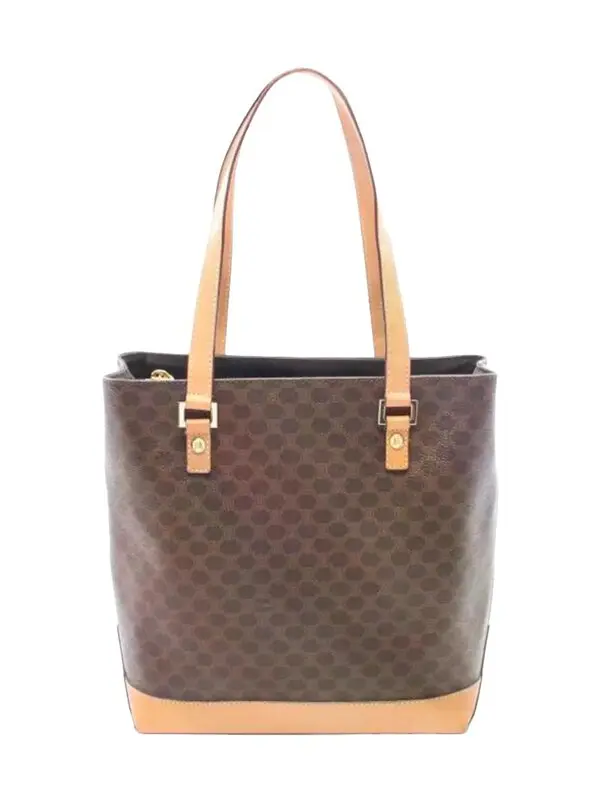 Celine 2010s Macadam Tote Bag - Brown