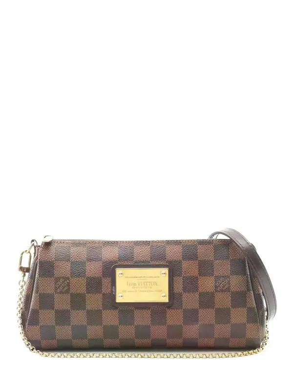 LOUIS VUITTON 2013 Eva Damier Ebene Shoulder Bag - Brown