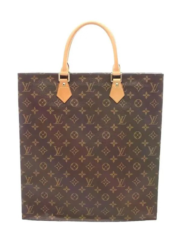 LOUIS VUITTON 2003 Sac Plat Tote Bag - Brown