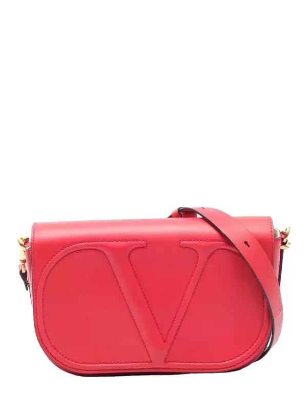 Valentino Garavani 2010s Walk V-logo Shoulder Bag - Red