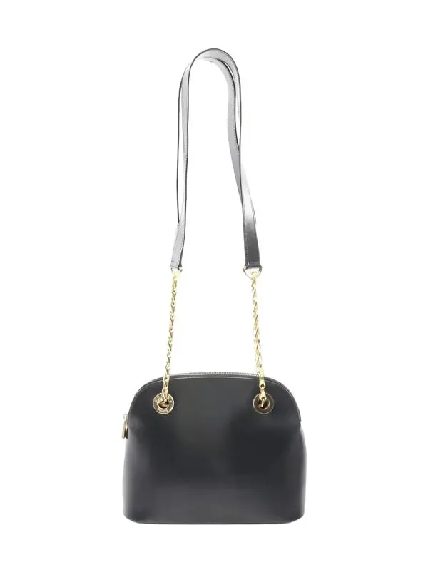 Celine Circle Logo Chain Shoulder Bag - Black