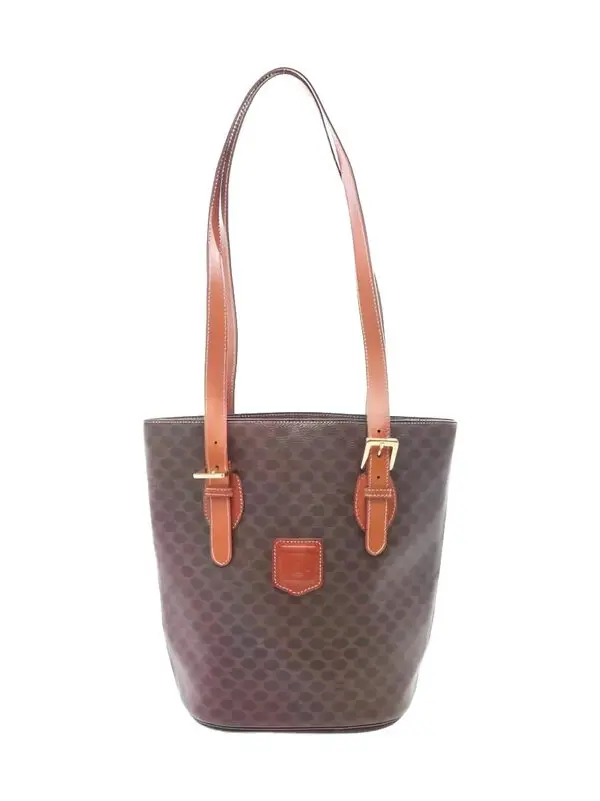 Celine 2000s Macadam Monogram Tote Bag - Brown