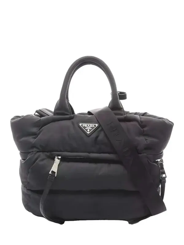 Prada 2010s Quilted Tote Bag - Black