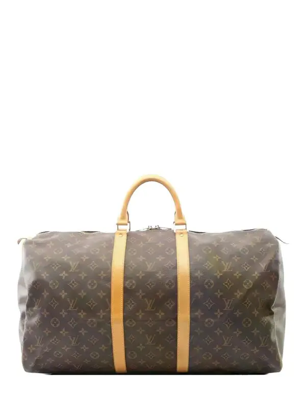 LOUIS VUITTON 1997 55 Keepall Duffle Bag - Brown