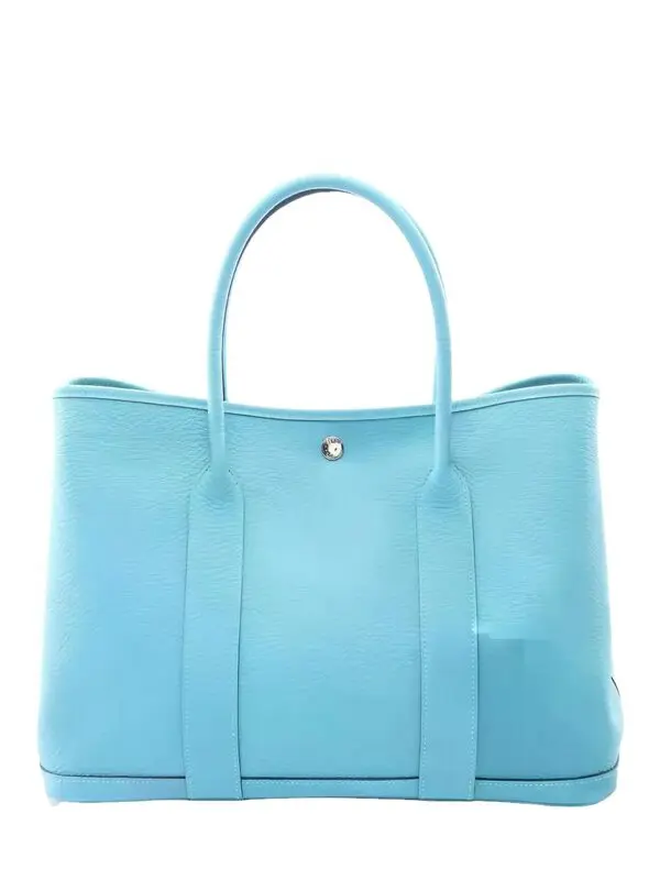 Hermès 2019 Pm Garden Party Leather Tote Bag - Blue
