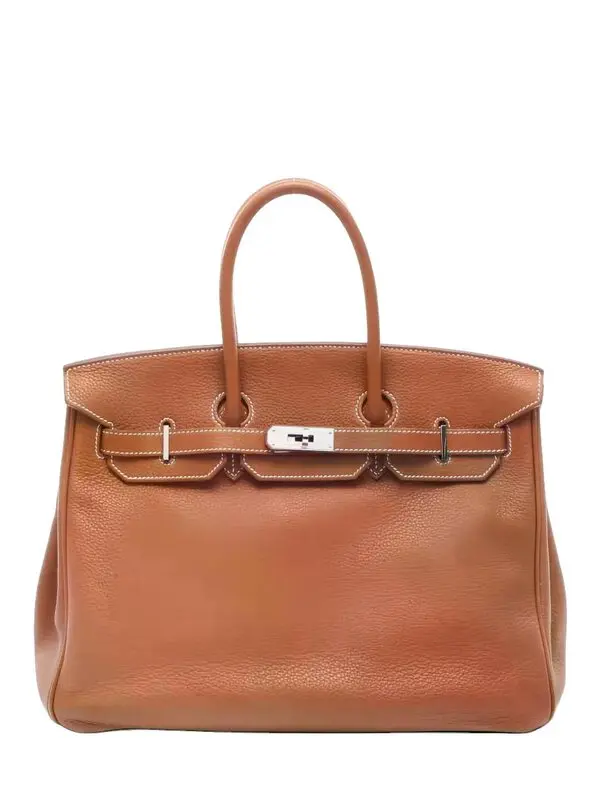 Hermès 2008 35 Birkin Leather Tote Bag - Brown