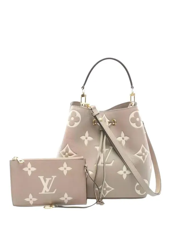 LOUIS VUITTON 2021 Monogram Empreinte Neonoe Mm Tote Bag - Neutrals