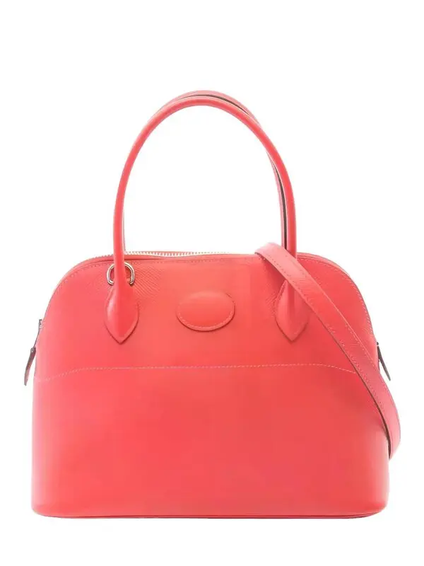 Hermès 2019 Bolide 27 Grained Leather Handbag - Red