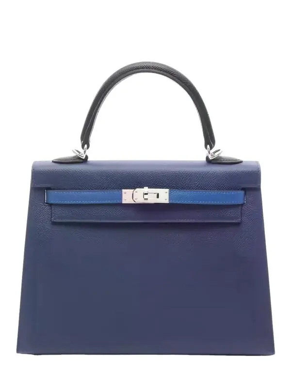 Hermès Kelly Two-way Tricolor Handbag - Blue