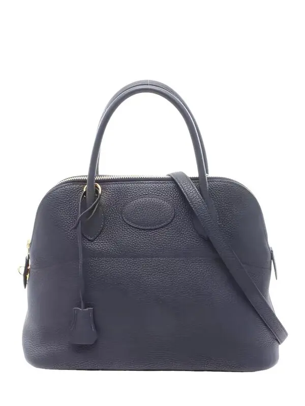 Hermès 2018 Bolide 31 Leather Tote - Blue
