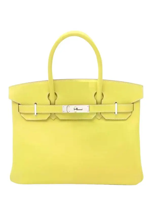 Hermès 2011 30 Birkin Leather Tote Bag - Yellow