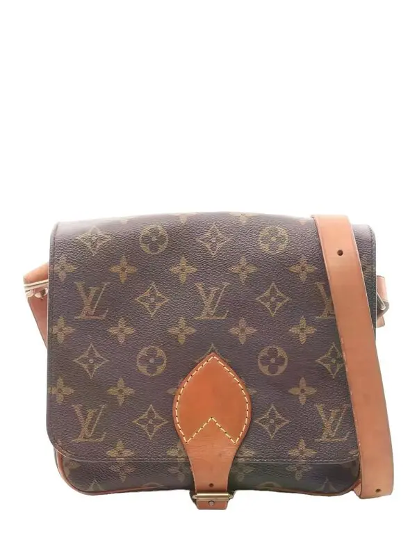 LOUIS VUITTON 1990 Cartesier Mm Monogram Shoulder Bag - Brown