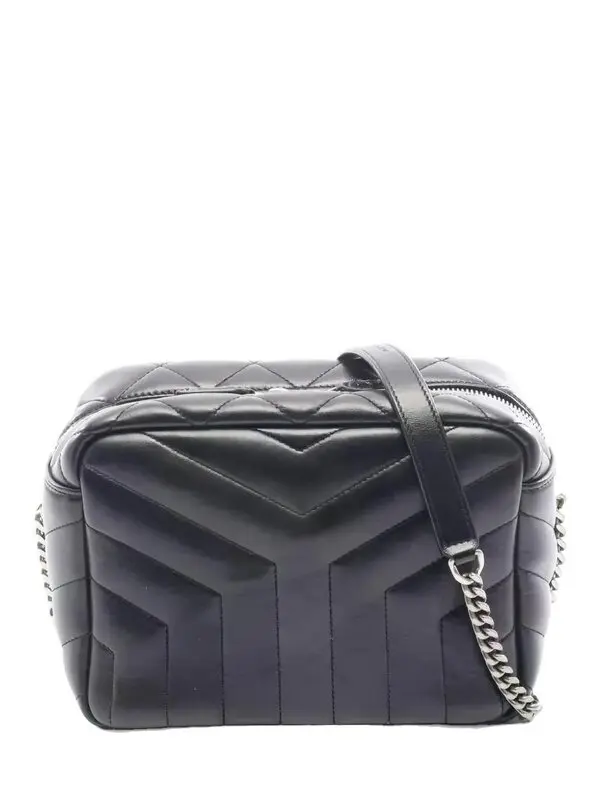 Saint Laurent 2010s Lulu Leather Crossbody Bag - Black